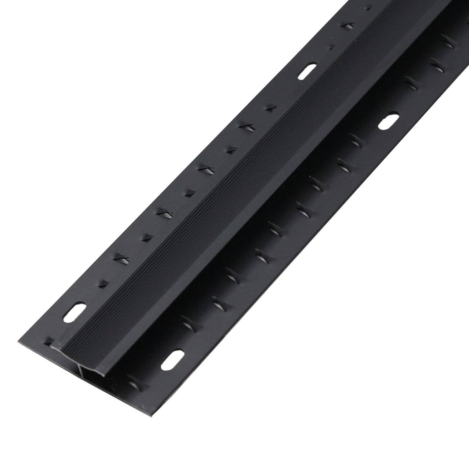 Matt Black Double Edge Metal Door Plate - Flooring Place